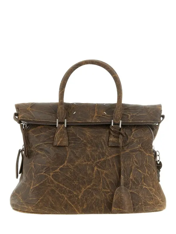 MAISON MARGIELA 5ac Soft Shoulder Bag - Brown