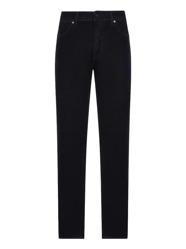 Stone Island Slim Fit Jeans With Compass Logo - Black