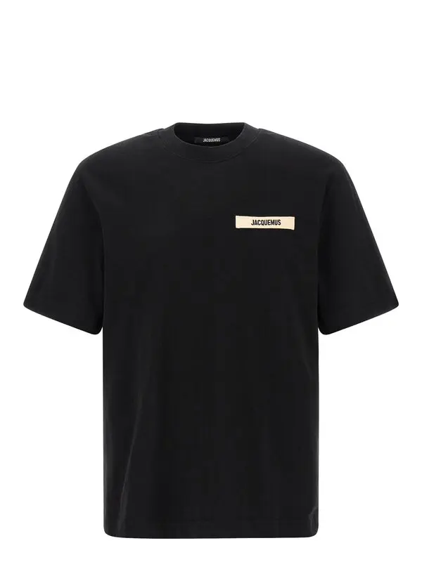 Jacquemus Gros Grain' T-shirt - Black