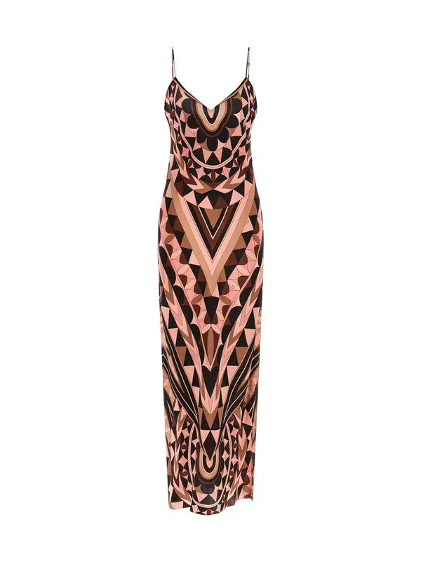 Emilio Pucci Manuba Print Silk Dress - Pink