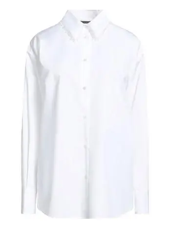 Fabiana Filippi Cotton, Silk, And Polyester Shirt With Embellishments - White