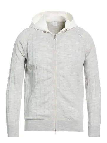 Eleventy Lightweight Wool, Silk, Linen, And Polyamide Zip-up Cardigan - Grey