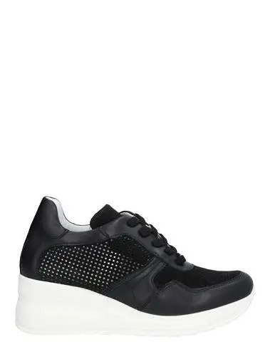 BALDININI Calfskin Wedge Sneakers - Black