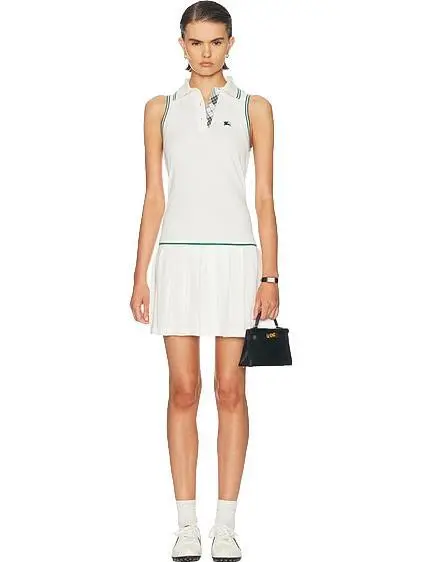 Burberry Martina Tennis Dress - Chalk