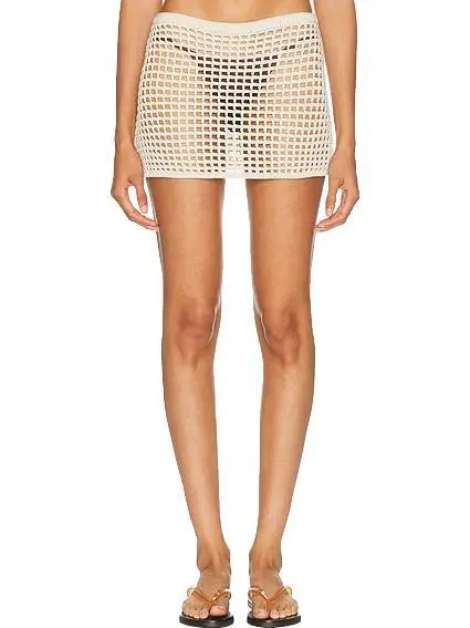 HAIGHT. Sheila Knit Skirt - Ivory