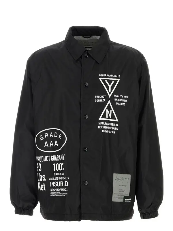 Yohji Yamamoto X Neighborhood Nylon Windbreaker - Black