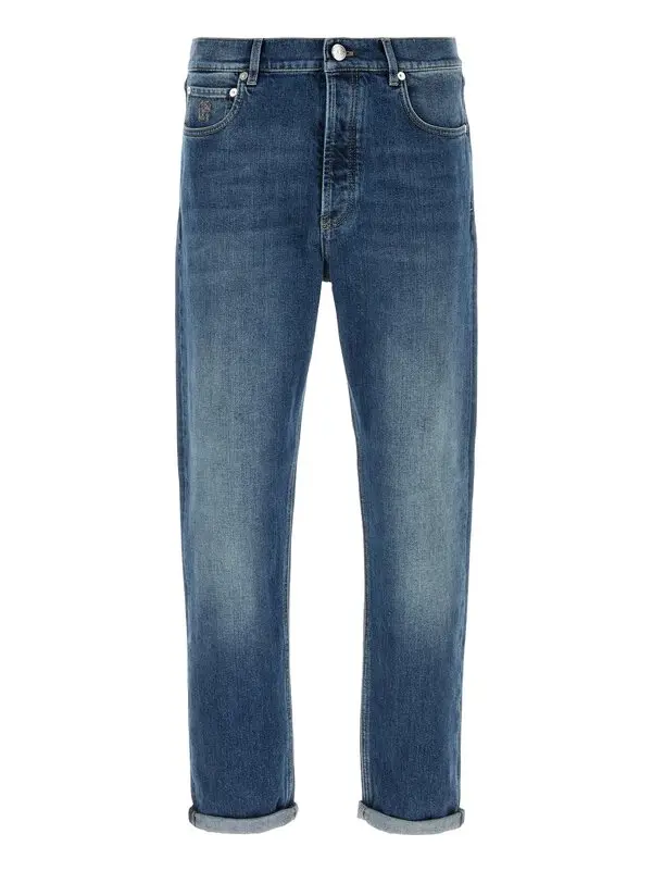 Brunello Cucinelli Pure Cotton Denim Jeans - Blue