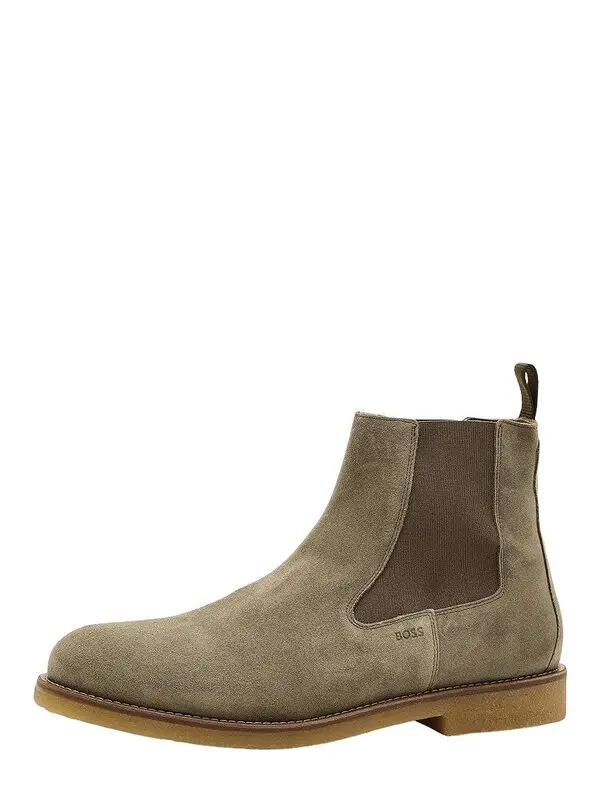 BOSS Kope Suede Chelsea Boots - Green
