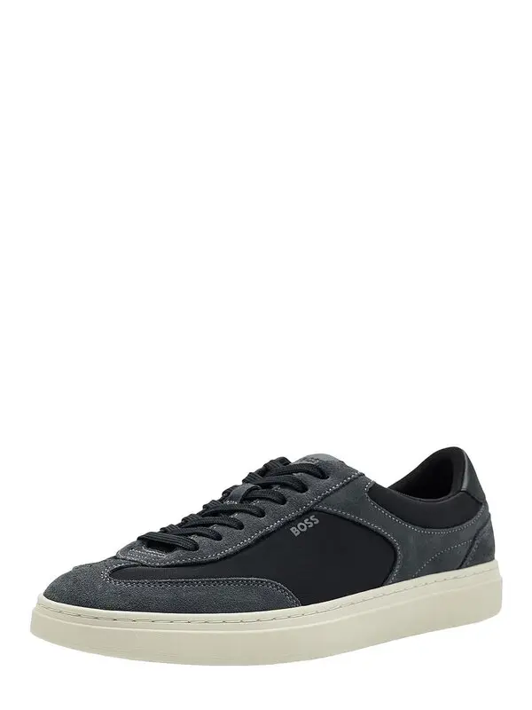 BOSS Kieran Cupsole Suede Sneakers - Navy