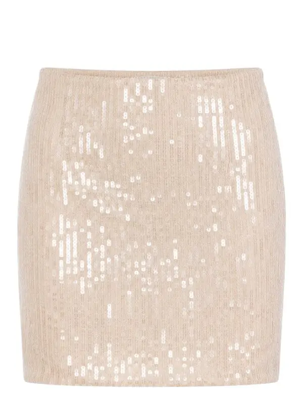 SUN CULTURE Embellished Skort - Gold