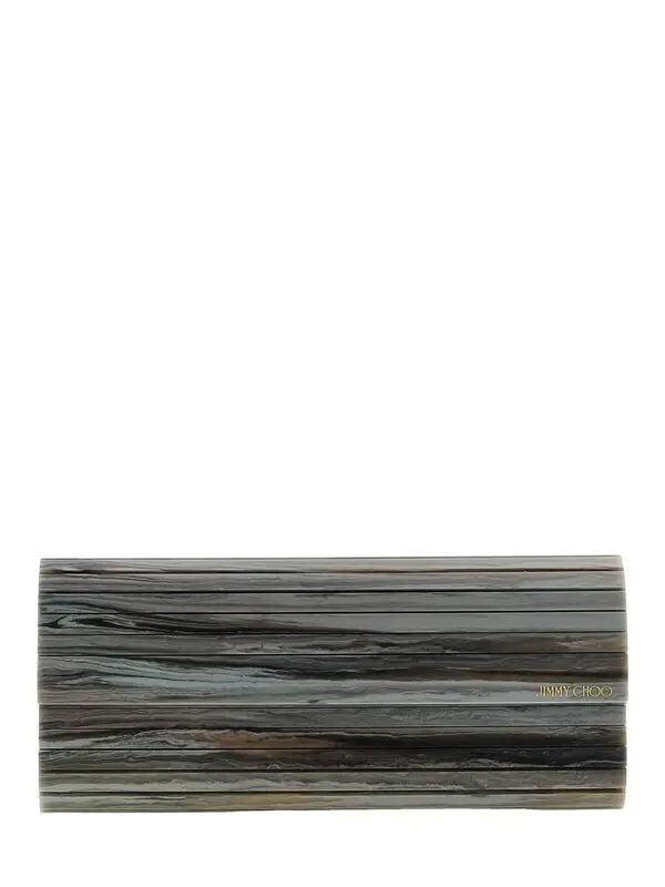 JIMMY CHOO Sweetie' Marble Effect Clutch - Gray