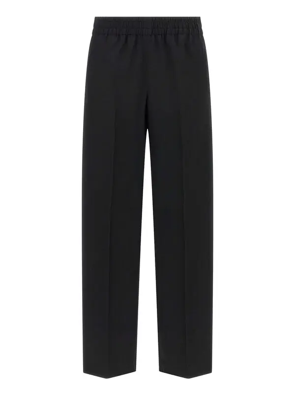 GOLDEN GOOSE Brittany Wool Gabardine Trousers - Black