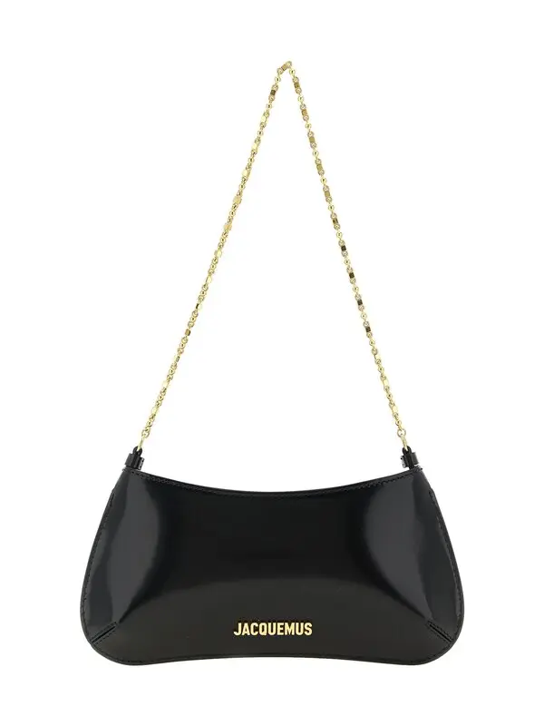 Jacquemus Le Petit Bisou Chaîne Shoulder Bag - Black