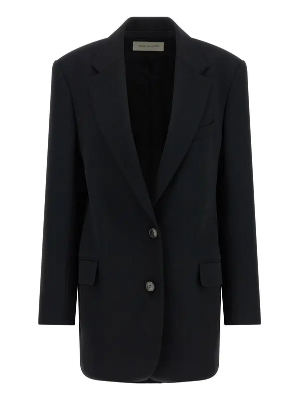 Dries Van Noten Single-breasted Crepe Blazer - Black