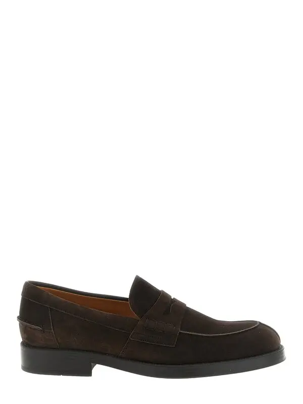 TOD'S Suede Loafers - Brown