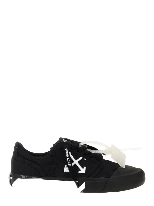 Off-White Vulc Undercut Cotton Canvas Sneakers - Multicolor