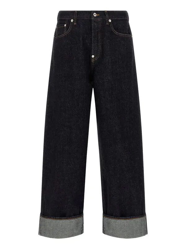Kenzo Turn Up Jeans - Blue