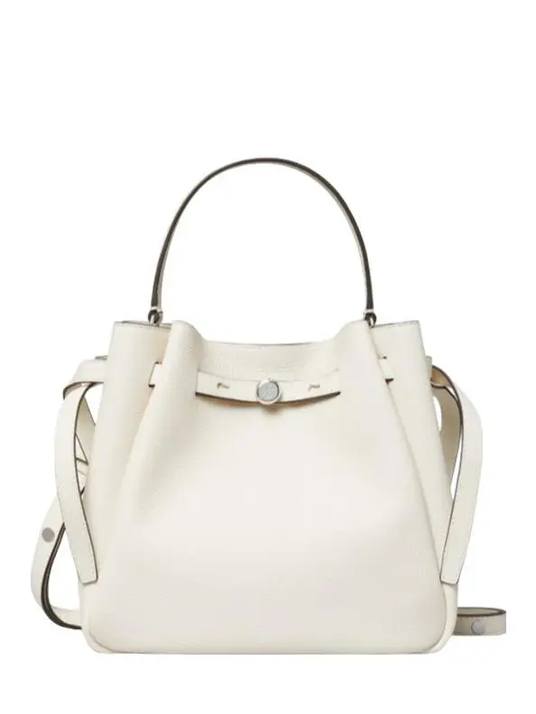 Tory Burch Romy Bucket Bag - Light Cream