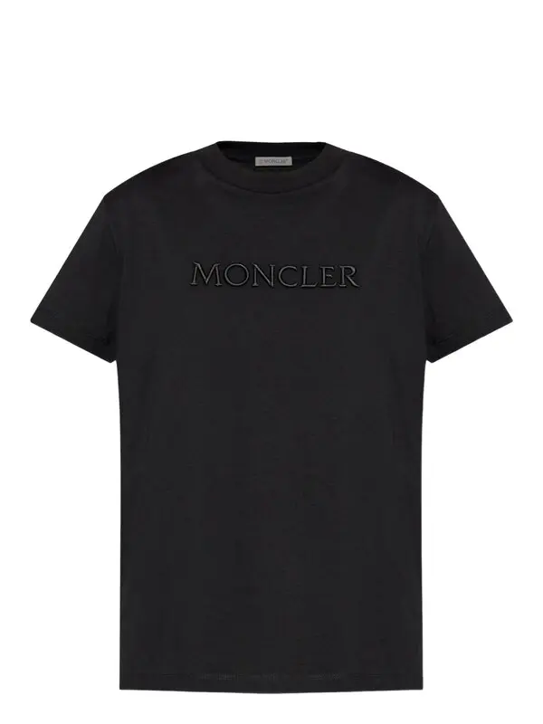 Moncler Short-sleeved T-shirt With Crewneck - Black