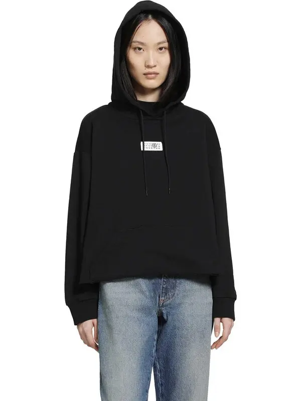 MAISON MARGIELA Signature Numeric Hoodie - Black