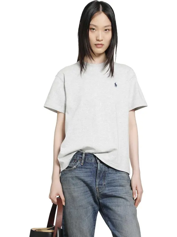 Polo Ralph Lauren Cotton Jersey T-shirt With Signature Pony Embroidery - Grey
