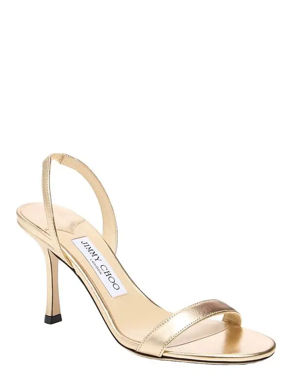 JIMMY CHOO Jenn Slingback Sandals - Gold
