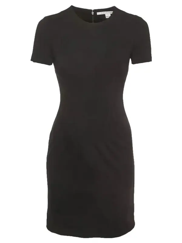 Diane Von Furstenberg Crepe Mini Dress - Black