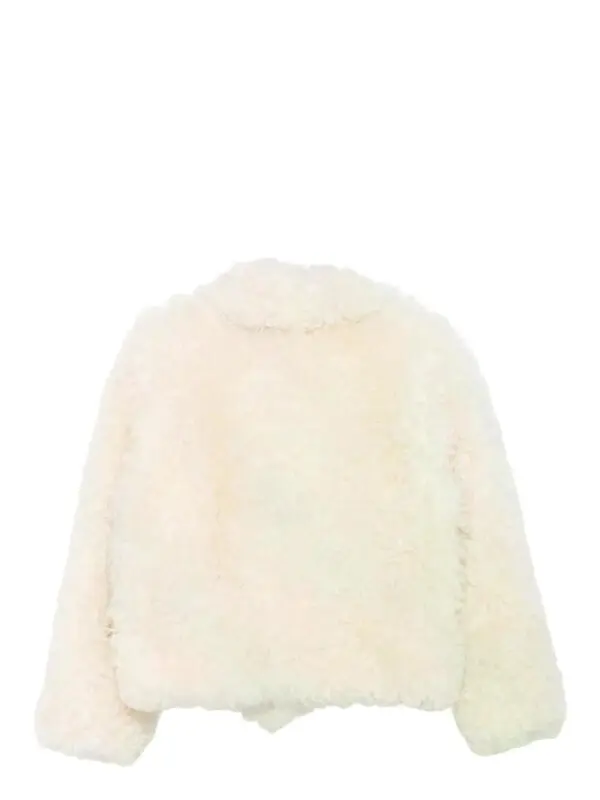 MANZONI 24 Curly Shearling Coat - Neutrals