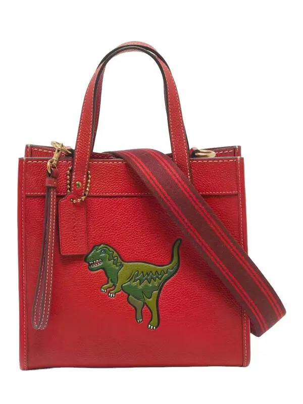 COACH Leather Rexy Tote Bag - Red