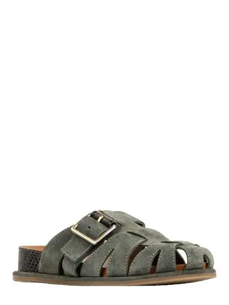 DONALD PLINER Manor Fisherman Clogs - Olive