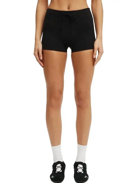 Cotton:on Active Ultra Soft Tie Front Micro Short - Black
