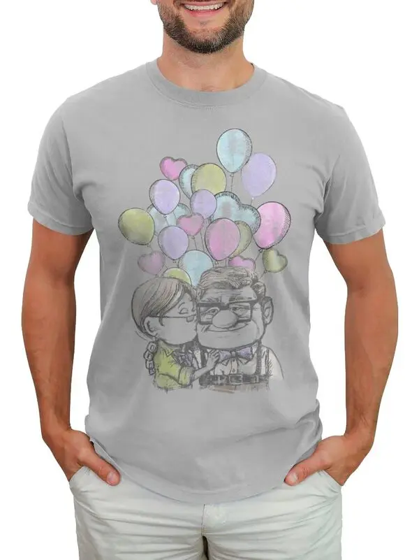 UP Carl And Ellie Love Graphic T-shirt - Silver