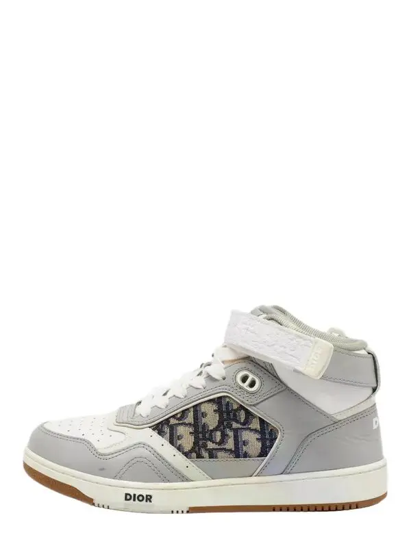 Dior B27 Oblique High-top Sneakers - Grey