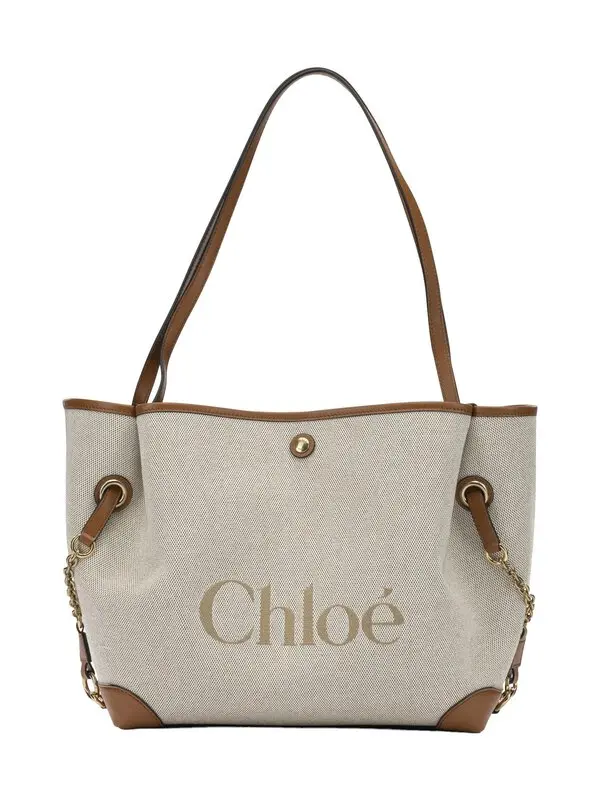 Chloé Large Clover Shoulder Bag - Brown
