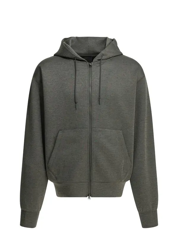 DAIWA PIER39 Tech Scuba' Full Zip Hooded Sweatshirt - Grey