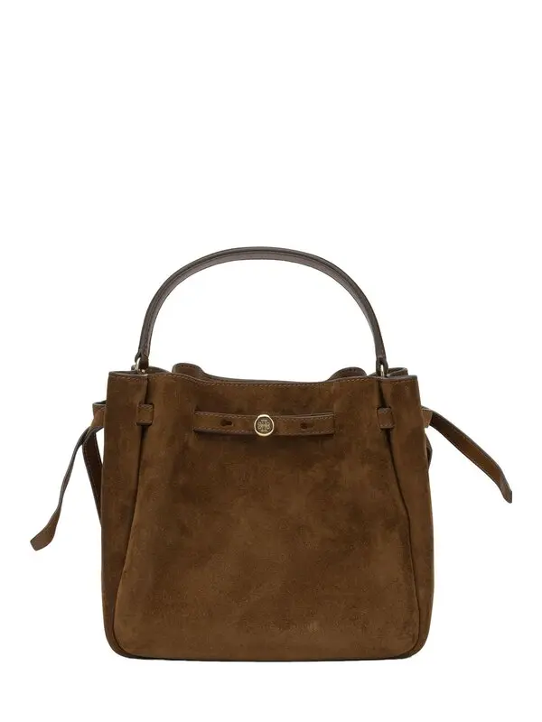 Tory Burch Suede Bucket Bag - Brown