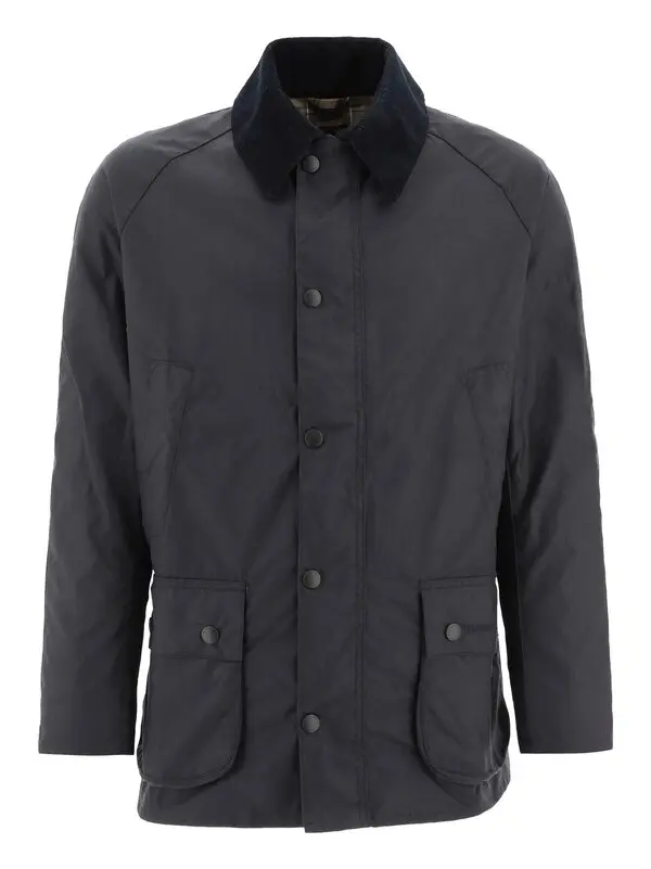 Barbour Ashby Waxed Cotton Jacket - Blue