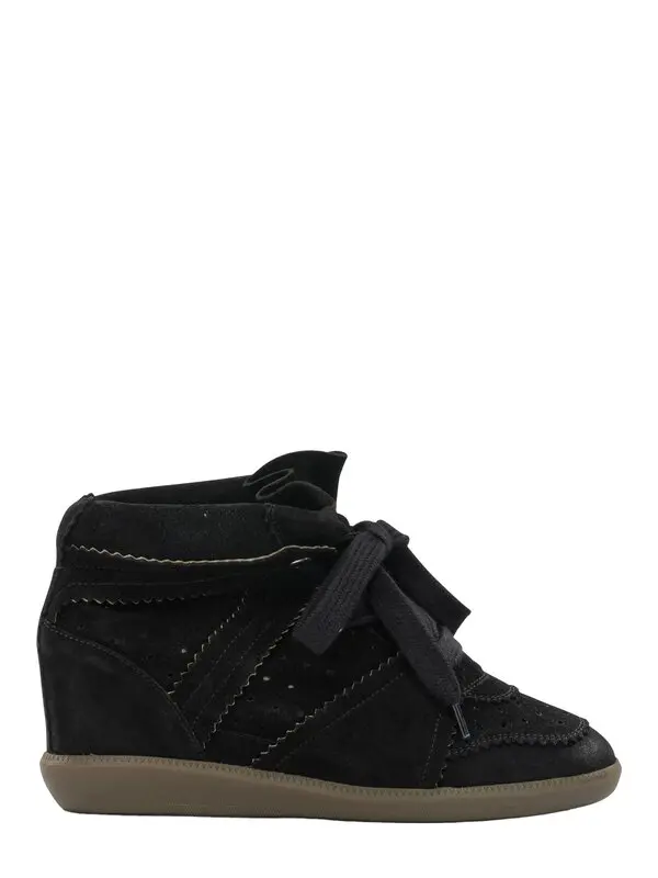 Isabel Marant Étoile Bobby High Top Sneakers With Internal Wedge - Black