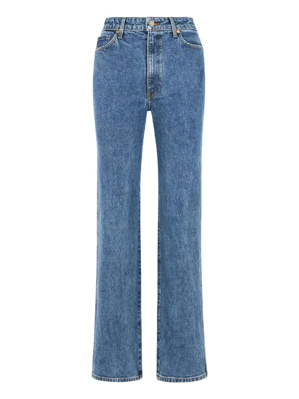 Khaite Danielle Stretch Boone Denim Jeans - Blue