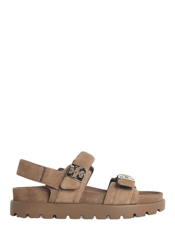 Tory Burch Mellow Sport Suede Sandals - Brown