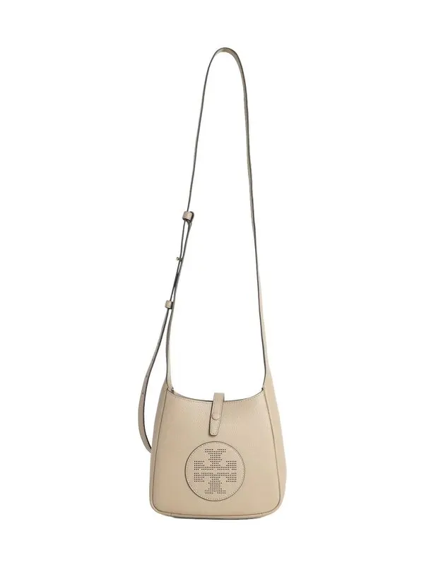 Tory Burch Miller Swing Leather Crossbody Bag - Grey