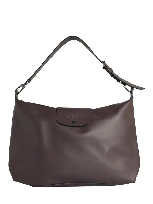 Longchamp Xl Le Pliage Xtra Leather Hobo Bag - Brown