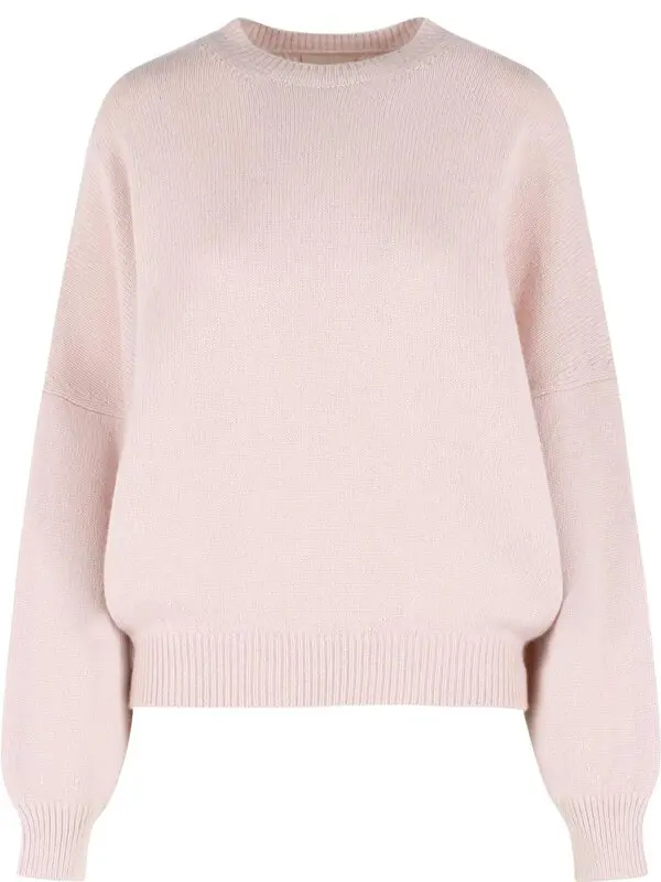 Khaite Margaux Cashmere Crew Neck Sweater - Pink