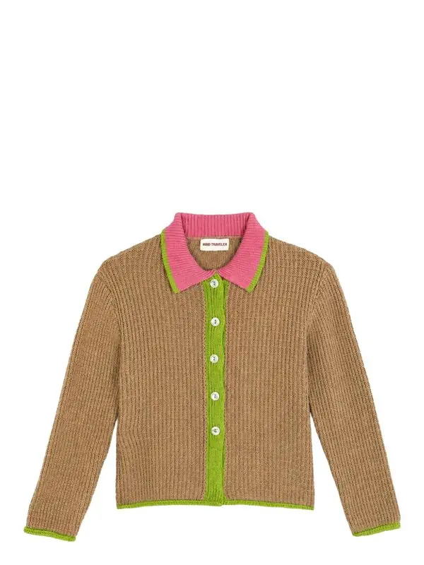 Mind Traveler Cotton Knit Cardigan - Beige