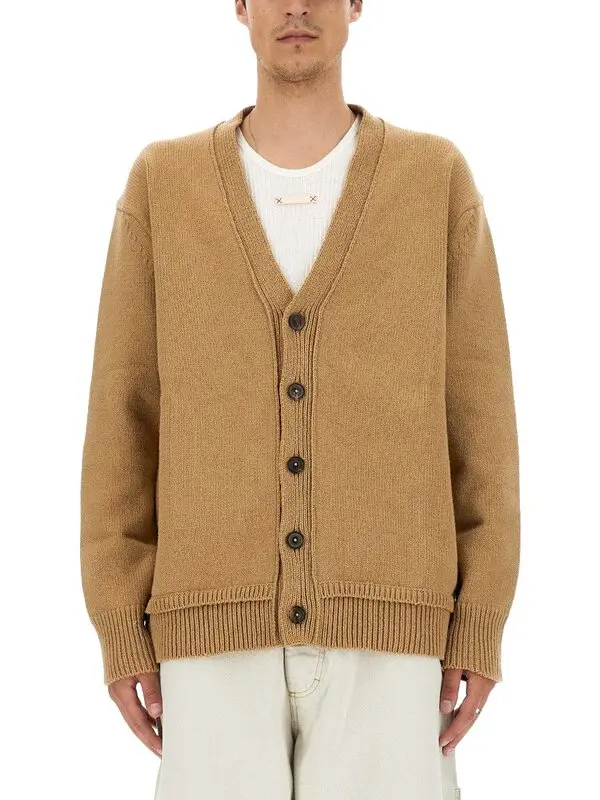 MAISON MARGIELA V-neck Cardigan - Cream
