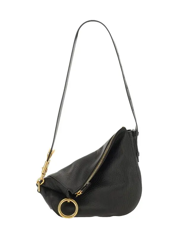 Burberry Knight Small Leather Bag - Black