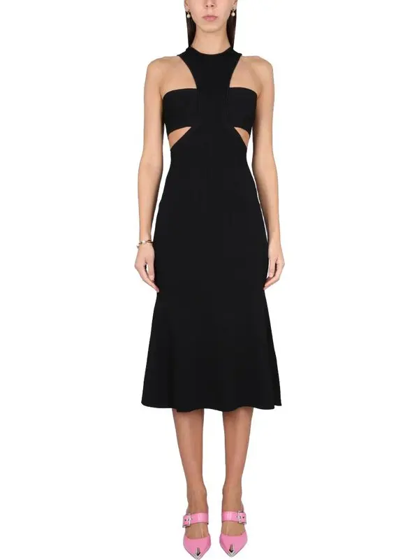 Alexander McQueen Dress With Harness Detail - Black