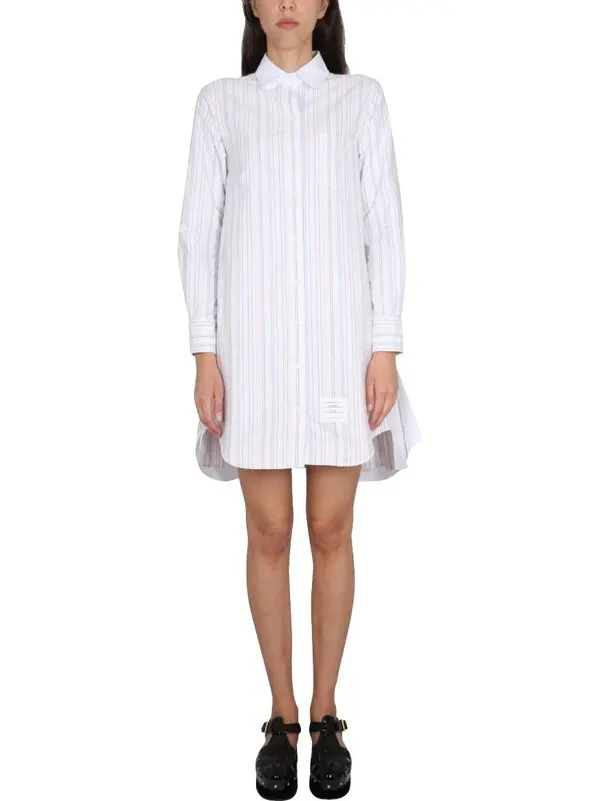Thom Browne Button-up Wool Shirt - Multicolor
