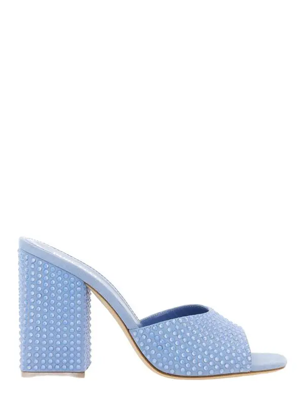 Paris Texas Embellished High Heel Mules - Multicolor