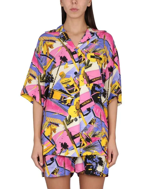 Palm Angels Miami Mix Print Shirt - Multicolor
